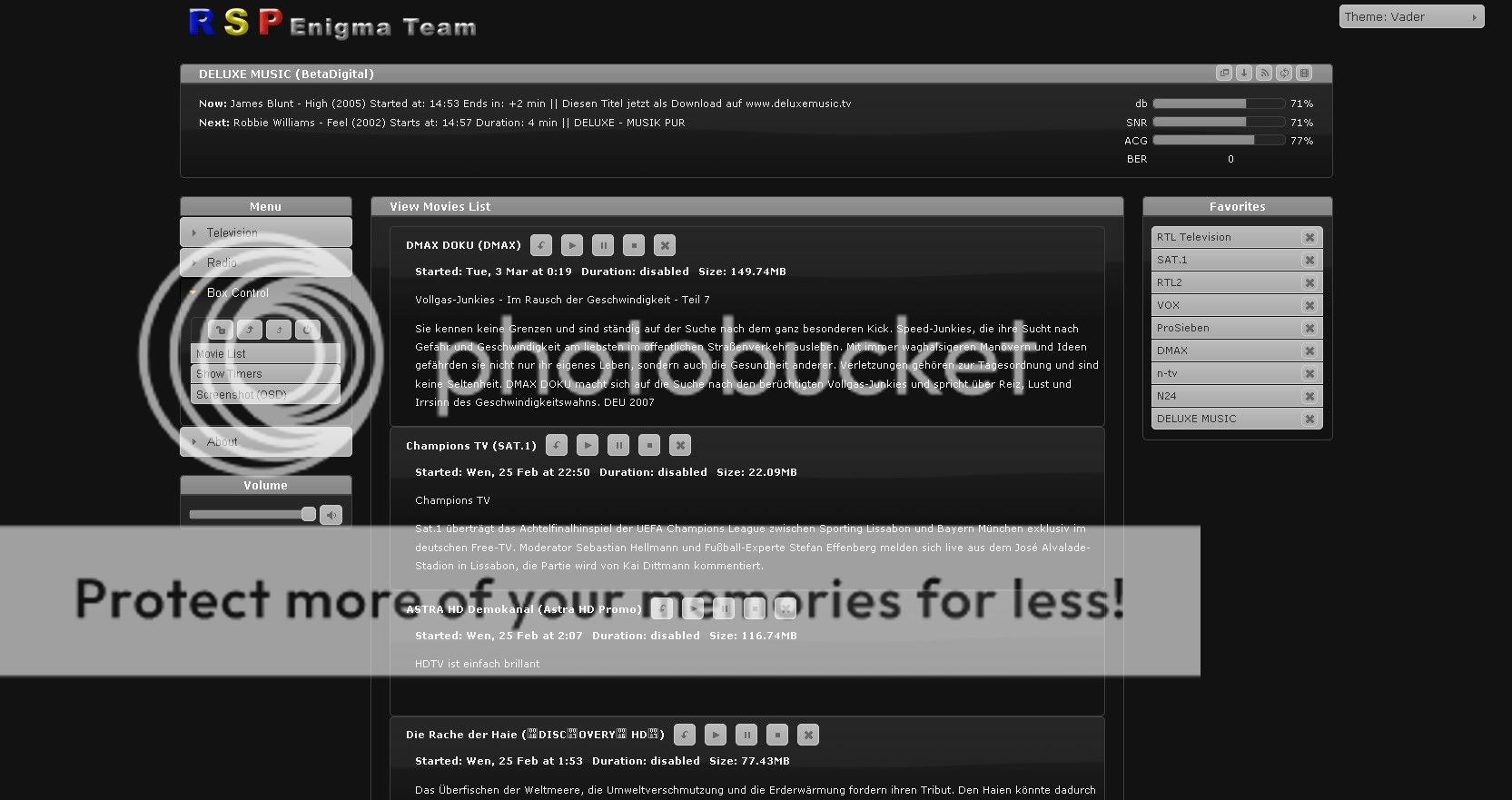 Enigma 2 RSP TEAM 1.1 ipbox 9000HD | Sat Universe - The Place To Be