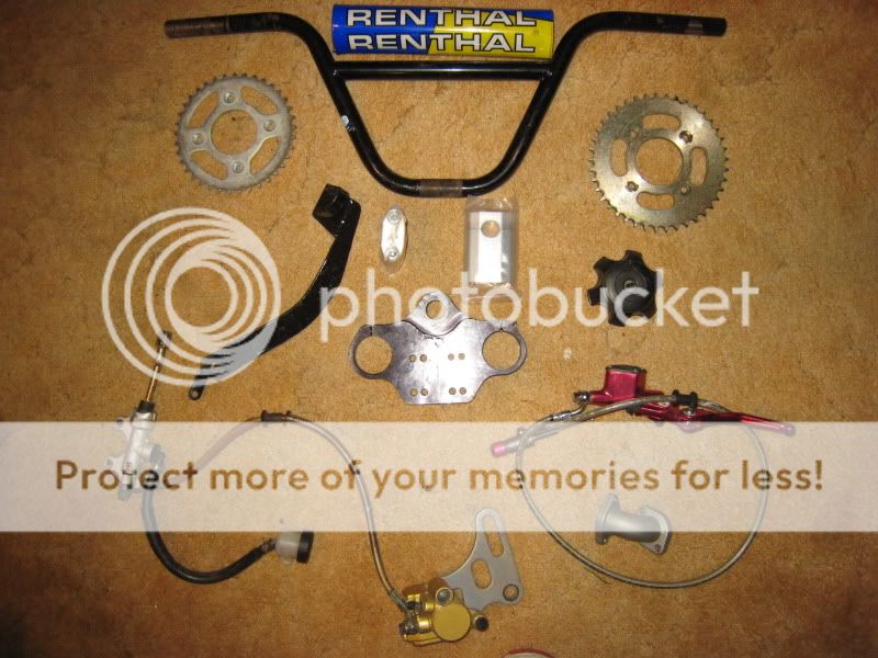 Red Baron triple/clamps bars TBintake clutch disc brake | PlanetMinis ...