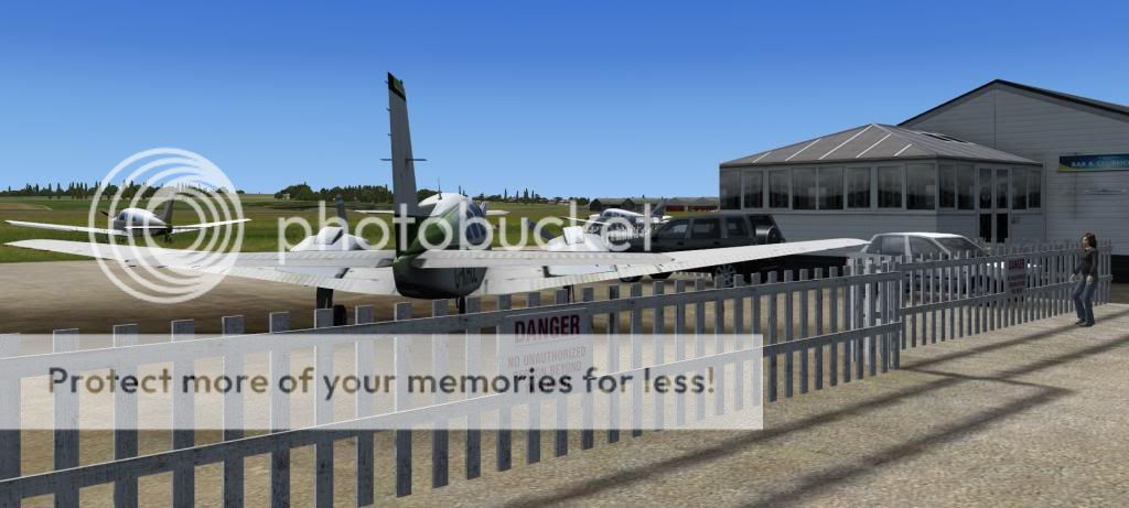 Static views of new installed England-airports EGSG and EGHR ...