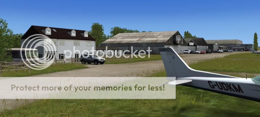 Static views of new installed England-airports EGSG and EGHR ...