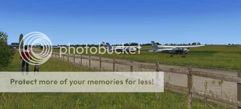 Static views of new installed England-airports EGSG and EGHR ...